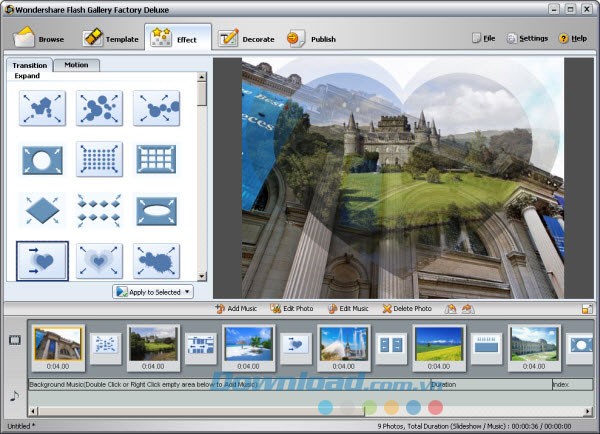 Wondershare Flash Gallery Factory Standard 5.2.1 - Tạo Trình Chiếu Flash